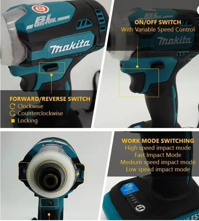 Makita DTD171 Impact Driver 18V BL Motor Bare BRUSHLESS Impact Driver ...