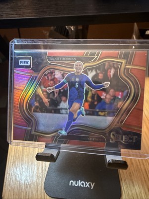2023-24 Panini Select FIFA - Field Level Trinity Rodman #224 Red Prizm ...