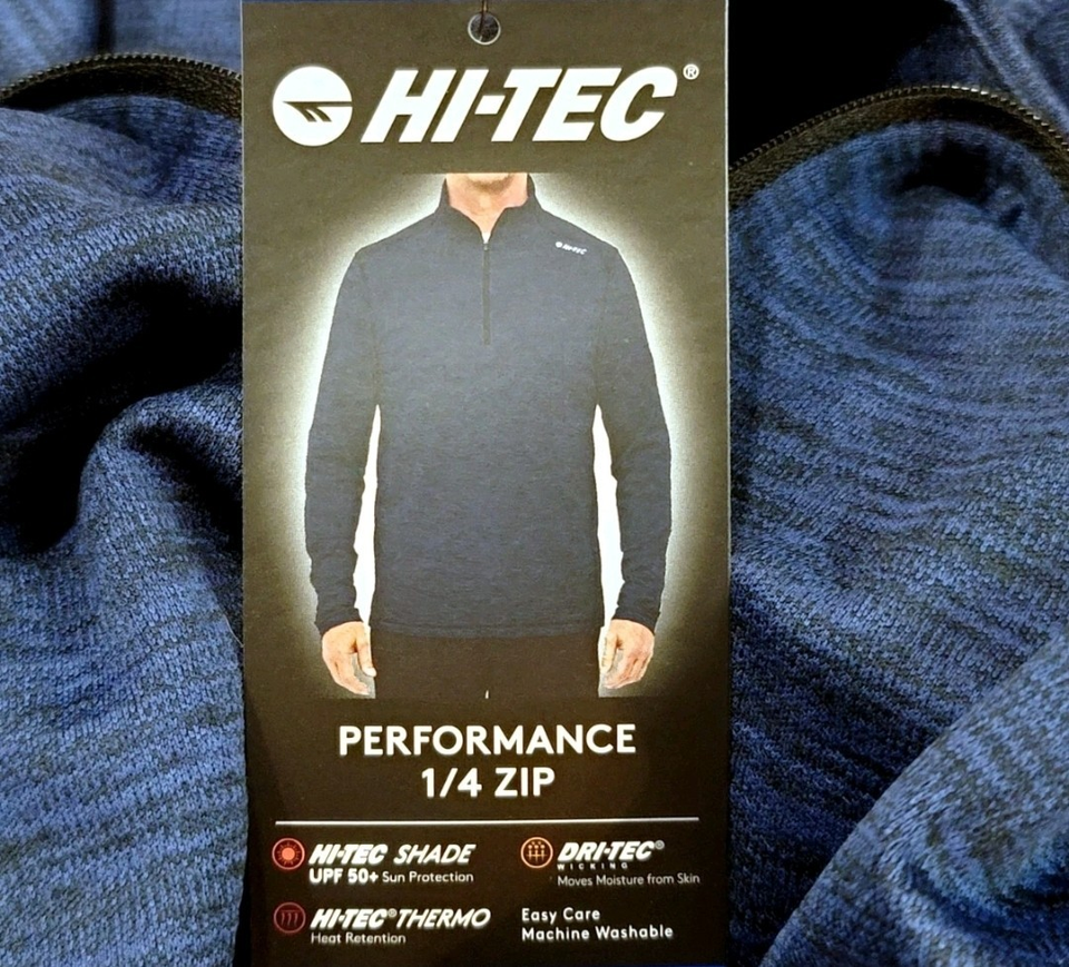 HI-TEC Men's 1/4 Zip Performance Pullover | eBay
