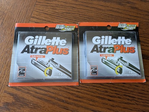 (Set of 2) Genuine Original Gillette Atra Plus Refill Razor Blade ...