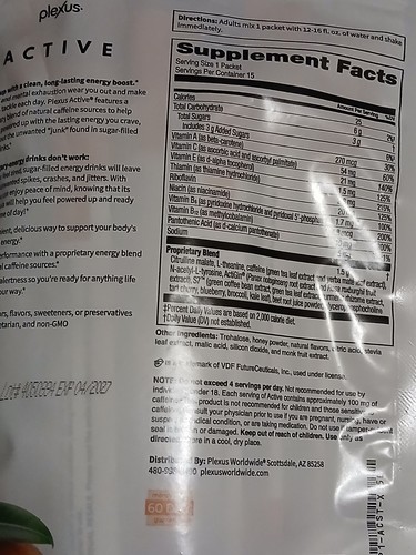 PLEXUS ACTIVE Clean Energy for Every Day: PEACH MANGO 15 PACKETS Exp ...