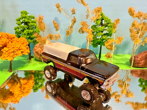 Custom Hot Wheel 1979 Ford Pick Up Cap G5 Lift Kit Riser Pipe Swamp ...