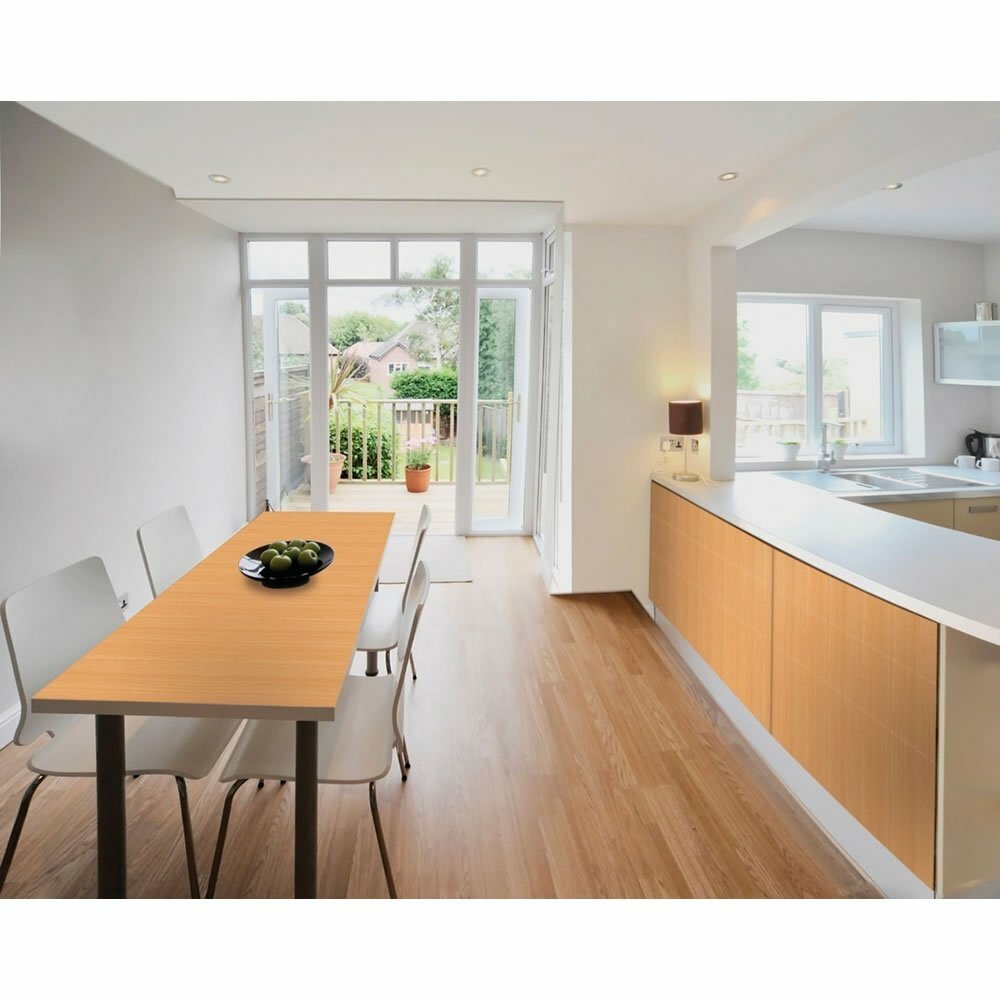 67.5cm WIDE BEECH WOODGRAIN WOOD STICKY BACK PLASTIC SELF ADHESIVE ...