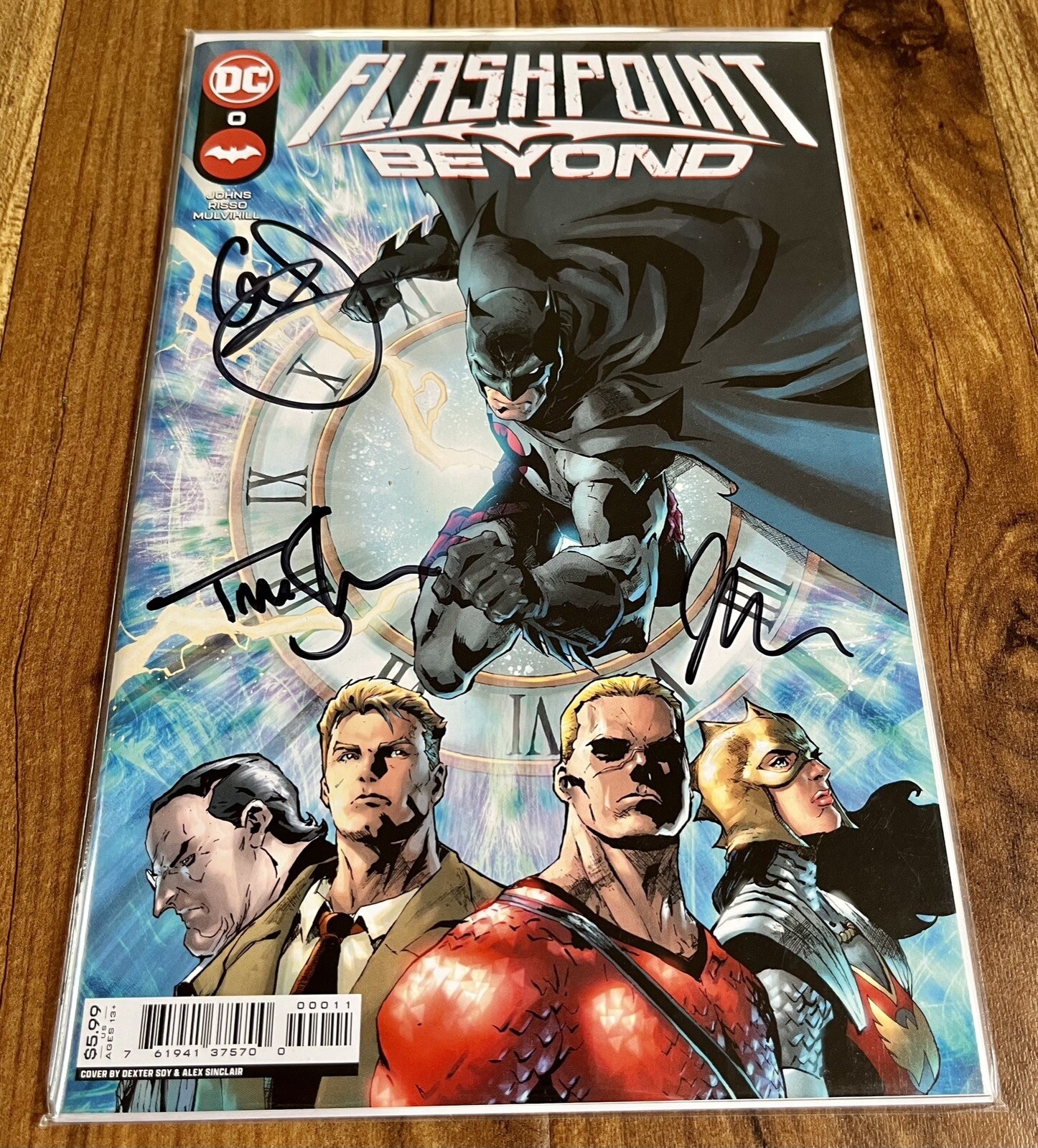 DC Flashpoint: Beyond #0 *SIGNED By Geoff Johns Tim Sheridan Jeremy ...