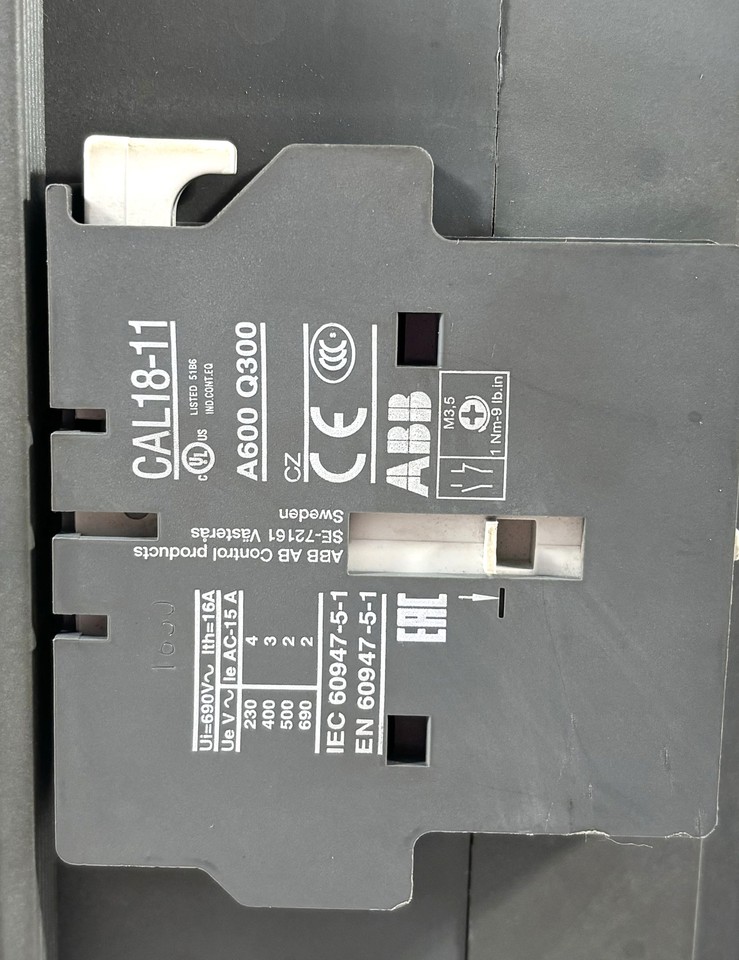 ABB A300W‑20 Welding Isolation Contactor | 400A Continuous | 600V | 2 ...