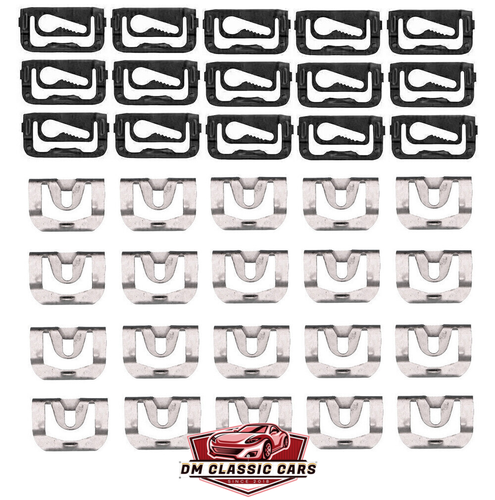 1968-1972 CHEVY CHEVELLE FRONT & REAR GLASS MOLDING CLIPS FOR TRIM ...