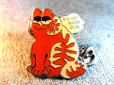 RARE PINS PIN'S GARFIELD BIG FAT HAIRY DEAL CHAT CAT CARTOONS VINTAGE ...