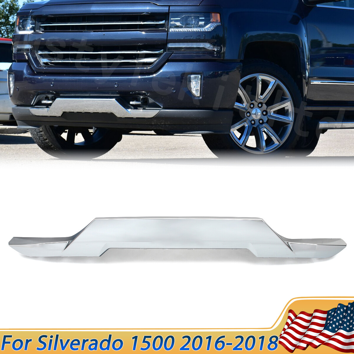 Front Chrome Skid Plate Bumper Molding fit for 2016-2018 Chevy ...