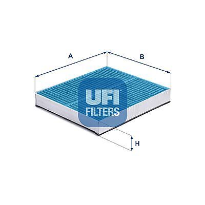 UFI Cabin Pollen Air Filter Antibacterial Action Fits Infiniti EX FX G ...