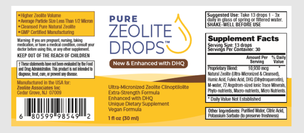 Pure Zeolite Drops - 1oz for sale online | eBay