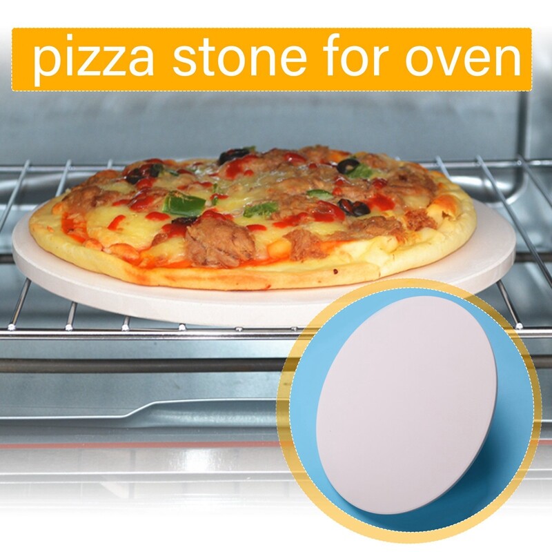 12Inch Ceramic Pizza Stone Pizza Baking Stone/ Pan, Perfect for Grill ...