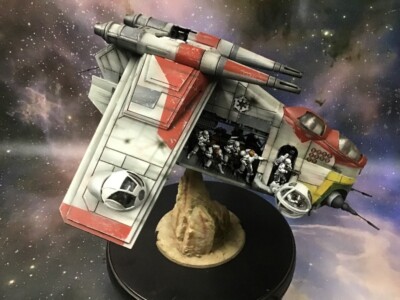 Star Wars: Legion LAAT Gunship & Clone Commando w/ Jedi Custom Built ...