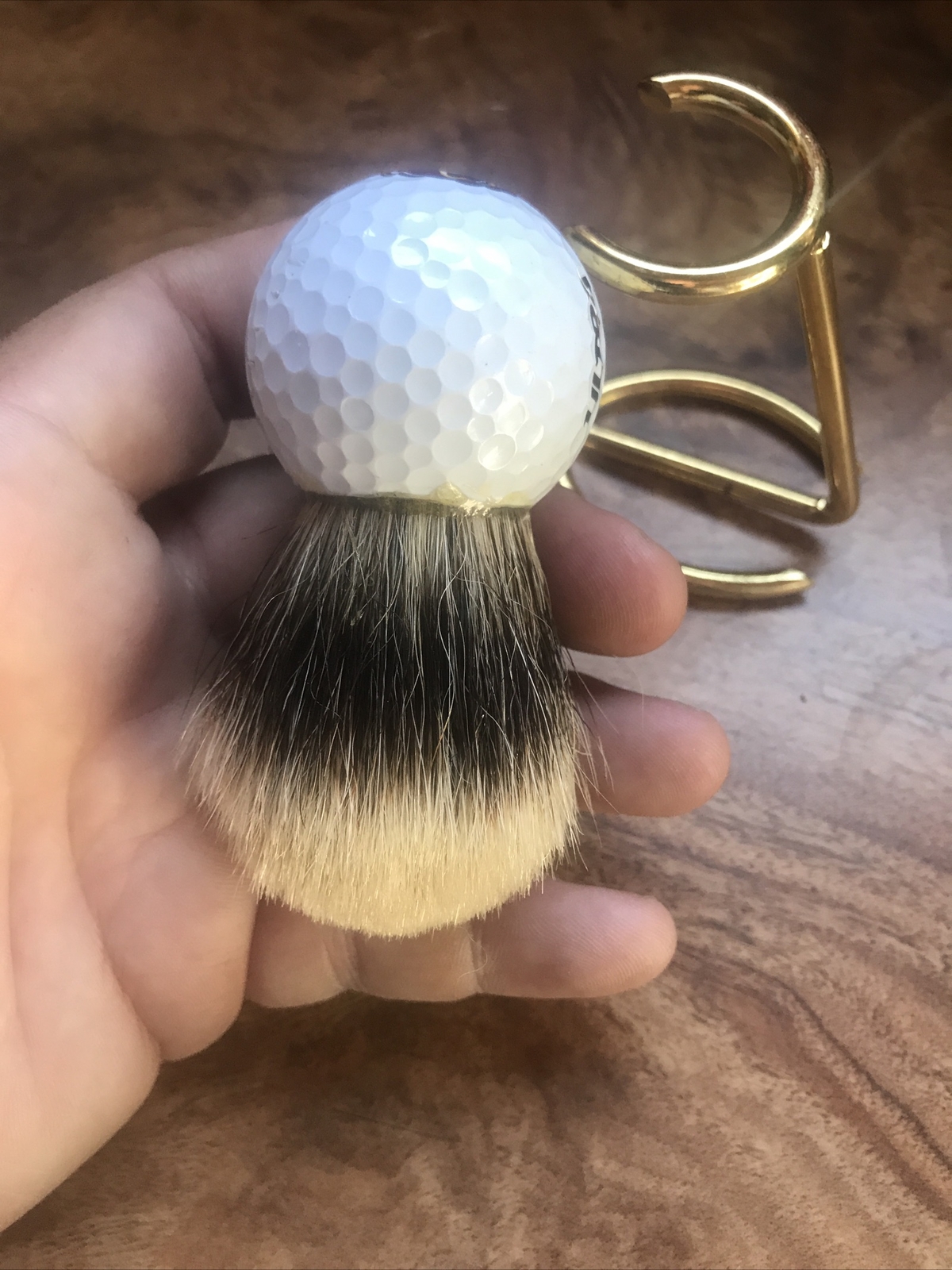 Washington Redskins Football Shaving Brush Lather Badger Hair Vtg Stand ...