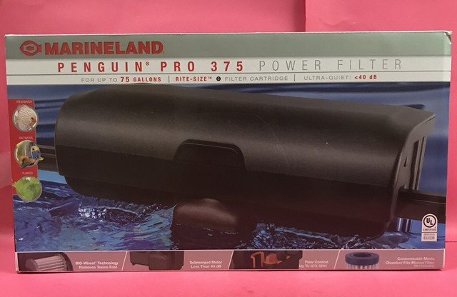 Marineland Penguin Pro 375 Aquarium Power Filter up to 75 Gallons for ...