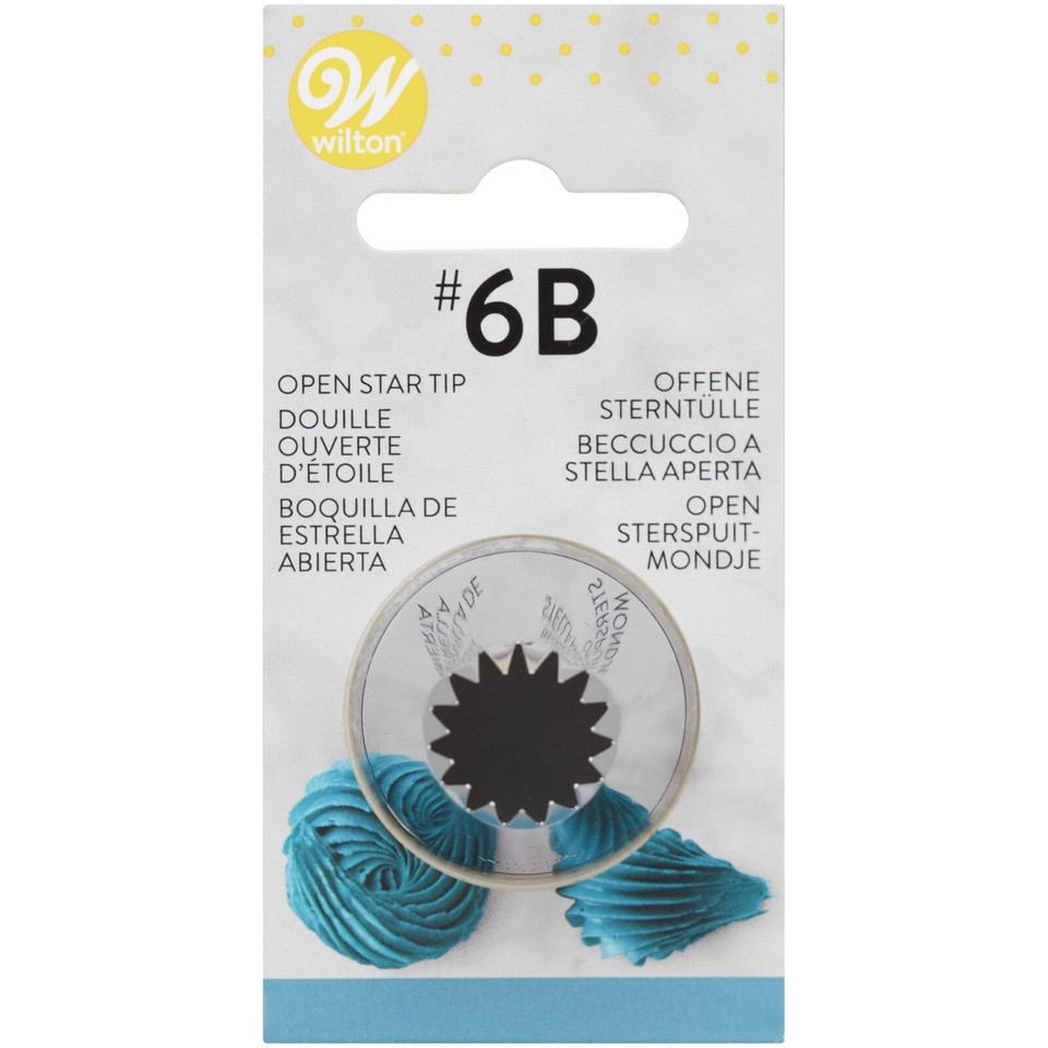 WILTON Large open star Drop Flower nozzle Piping Icing Nozzle Tip 4B ...