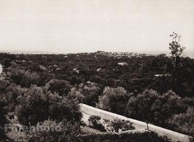 1925 Vintage SIDON SAIDA Wall Architecture Landscape ISRAEL Palestine ...