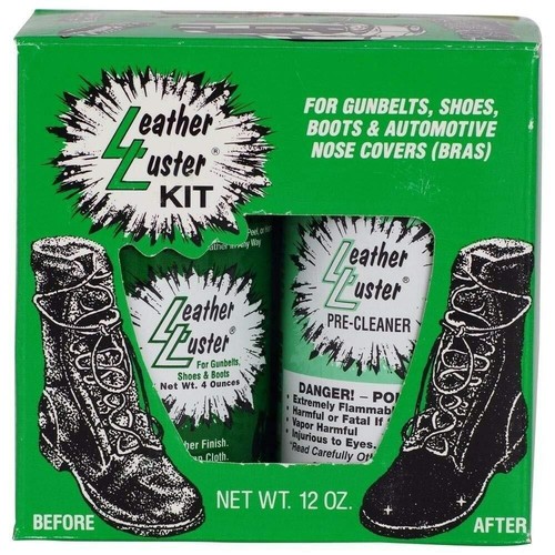 Leather Luster Kit Hi Gloss Black Brilliant Leather Finish 12 Oz | eBay