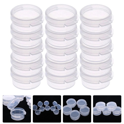 25 Pcs Sampling Box Clear Storage Containers Travel Sample Jar with ...