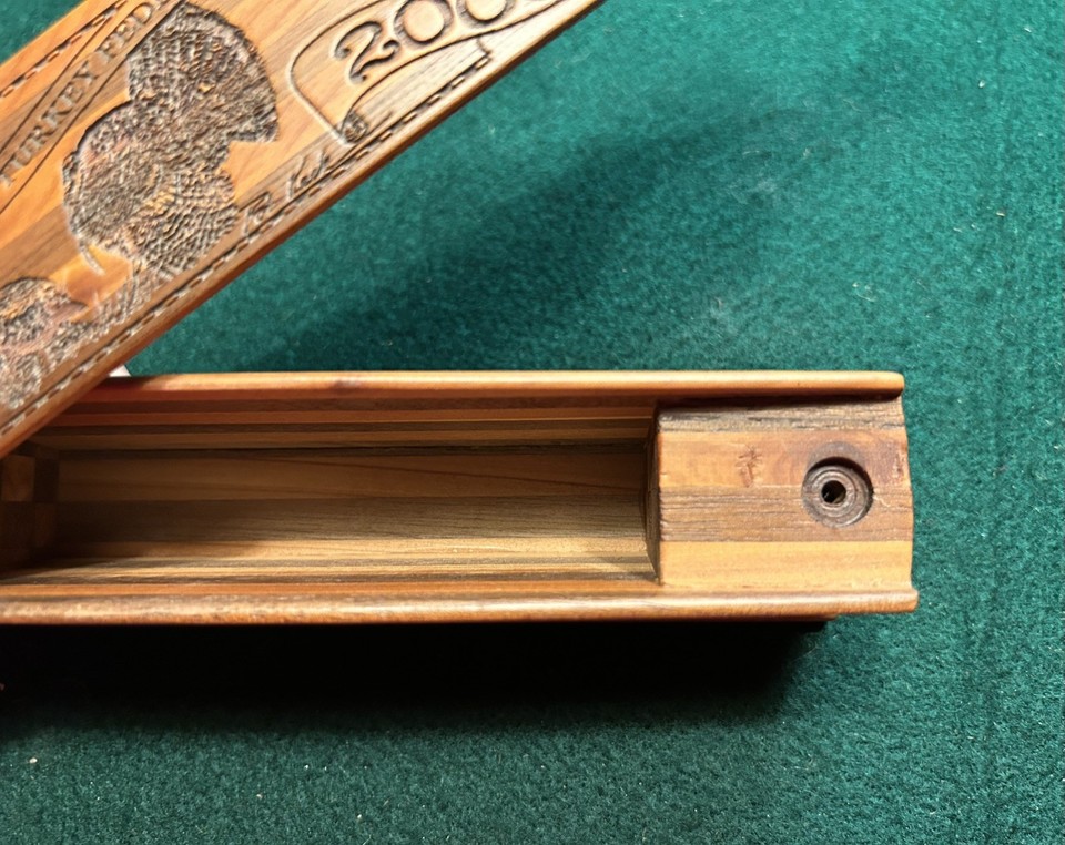 2000 NWTF DALE ROHM TURKEY BOX CALL limited Ed. National Wild Turkey ...