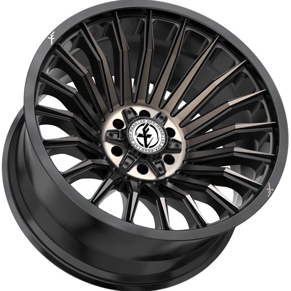 (Set of 4) XF Off-Road XF-231 17x9 6x135/6x5.5" +12mm Black/Bronze ...