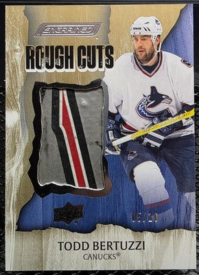 Todd Bertuzzi 2025 Upper Deck Engrained Icons Rough Cuts Stick SSP /10 ...