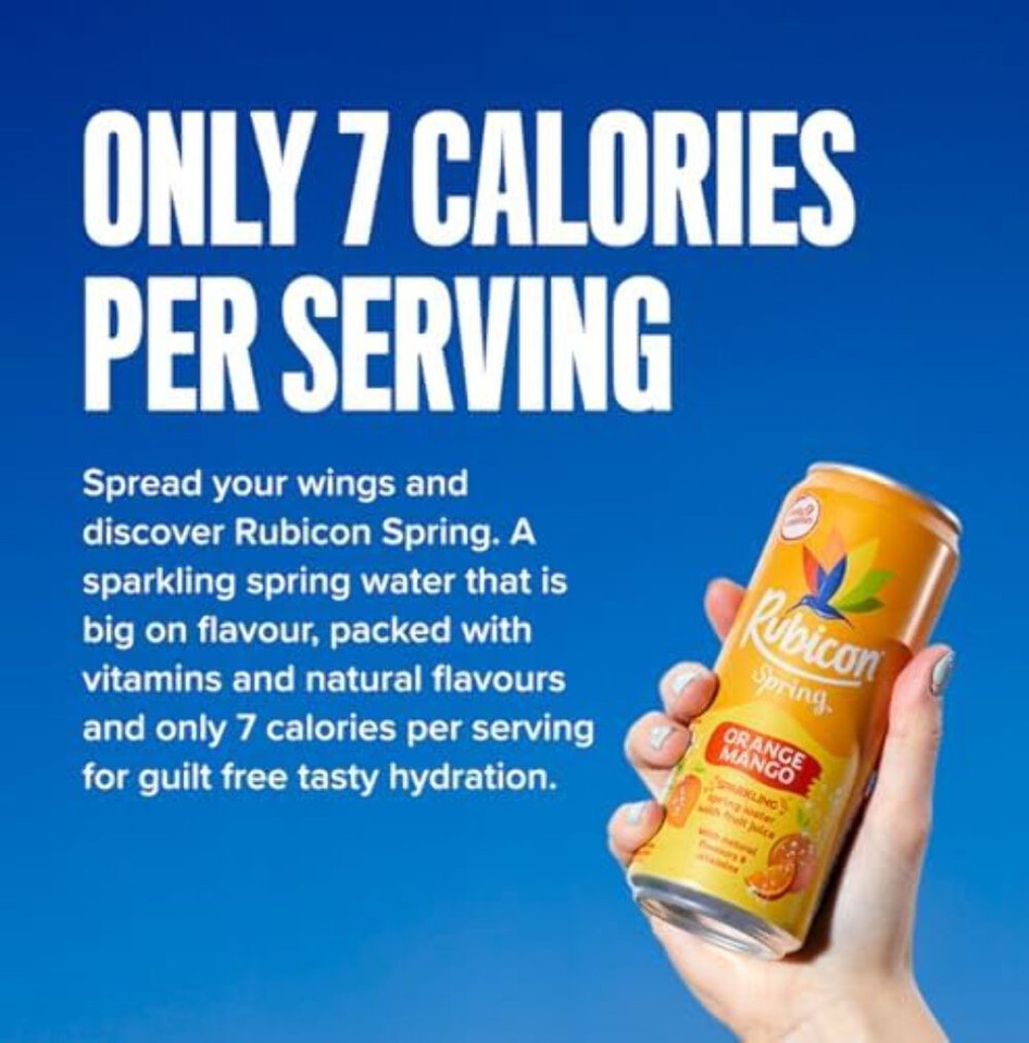 Rubicon Spring 12 Pack Black Cherry Raspberry, Sparkling Spring Water ...
