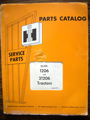IH Farmall Mccormick International 1206 21206 Parts Manual | eBay
