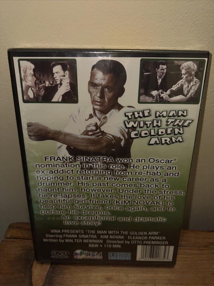The Man With the Golden Arm (DVD) NEW Sealed, B&W, 119 Min. Addiction ...
