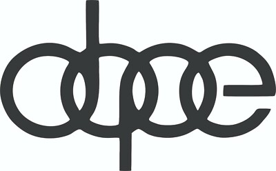 DOPE rings sticker, DOPE symbol, DOPE vinyl, DOPE sticker, DOPE audi ...