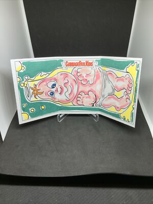 Garbage Pail Kids Sloshed Josh Artist Auto Triple Sketch Card 1/1 | eBay