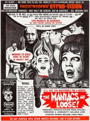 The Maniacs Are Loose! - 1964 - Poster | eBay
