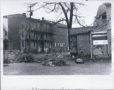 1968 Press Photo Housing Cleavend Ohio hough Area slums building ...