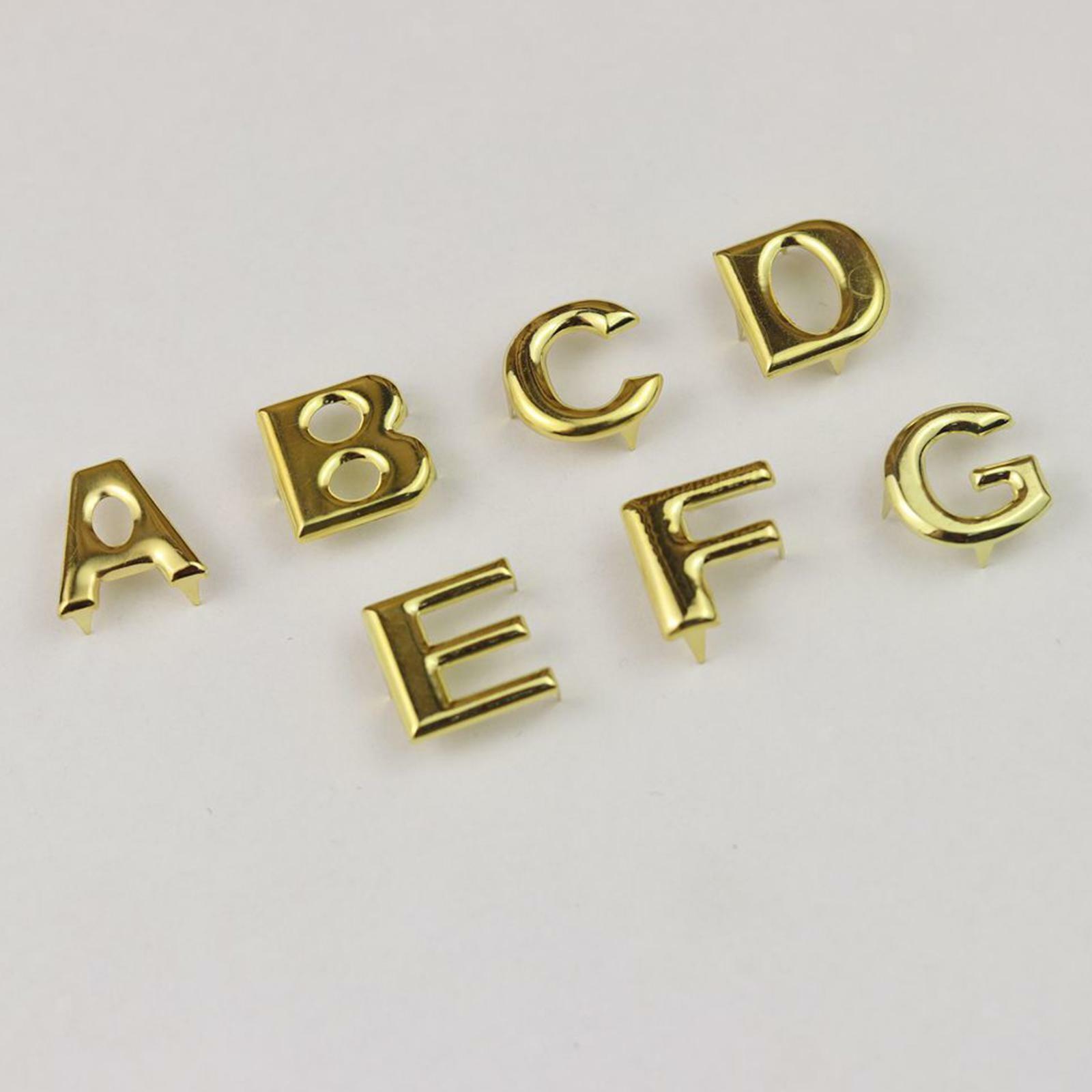 5X 26Pc Alphabet A - Z Letter Studs Rivet Punk Nailhead Spike for ...