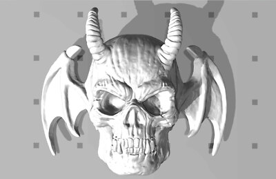 Demon Skull with wings custom head for 4" 6" 7" 12" action figures | eBay