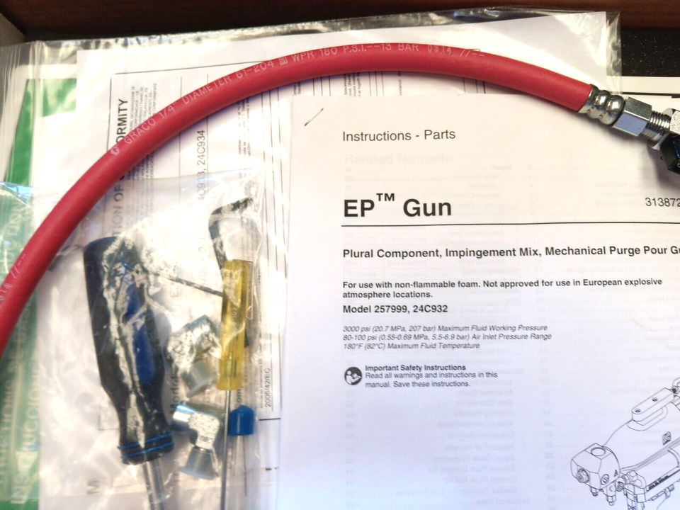 GRACO- EP GUN Plural component purge pour gun 257999 | eBay