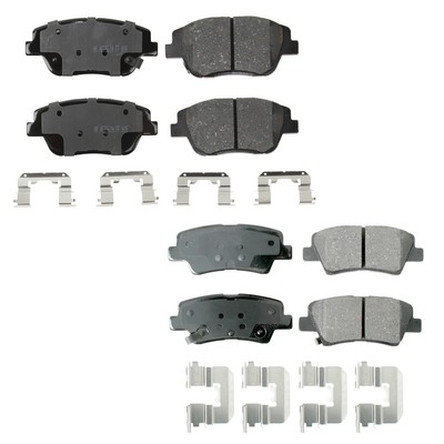 Akebono ProACT Front and Rear Ceramic Brake Pads Set Kit for Kia Optima ...