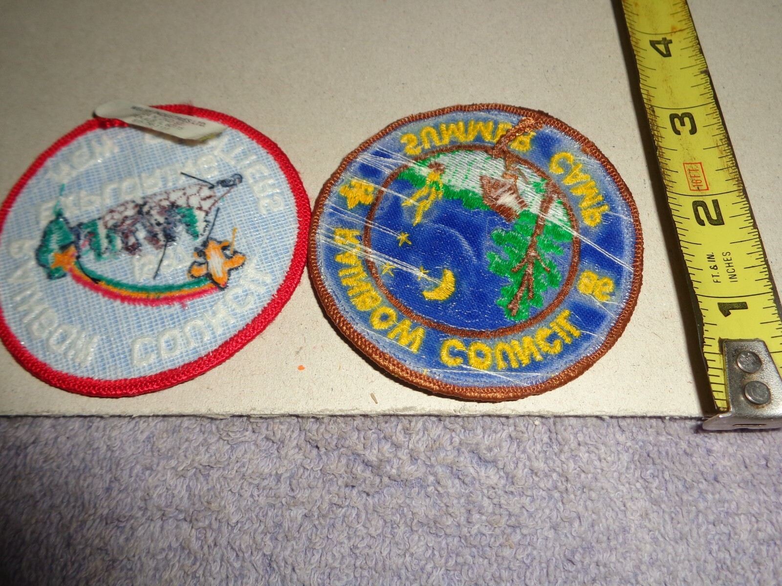 Vintage 1986 1987 SCOUTS RAINBOW COUNCIL NEW FRONTIER SUMMER CAMP IRON ...
