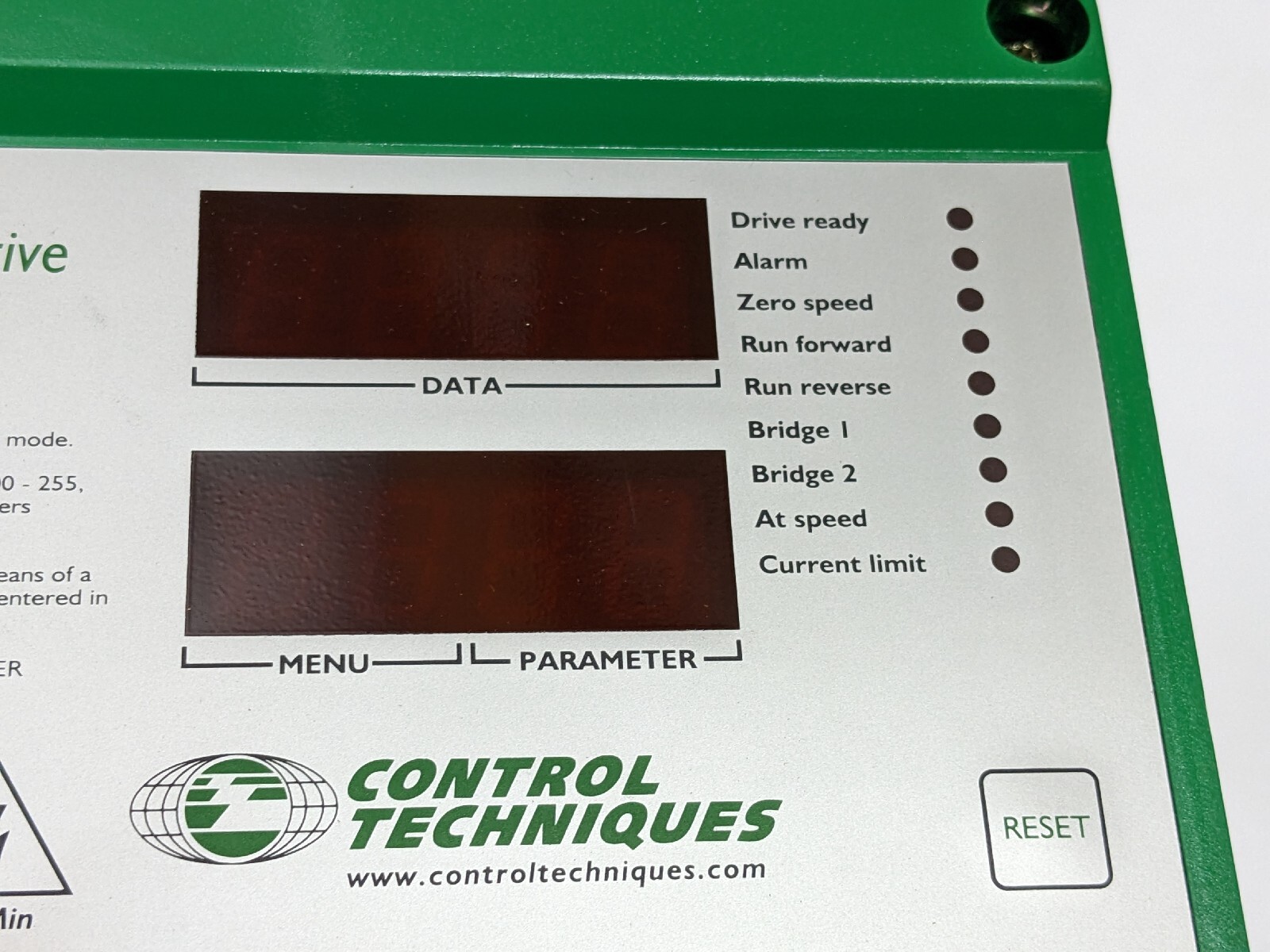 Control Techniques M21014ICD Mentor II DC Drive 100 HP Model M210-14icd ...