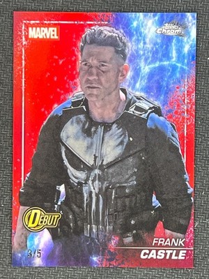 2025 Topps Chrome Marvel Studio Snap Variation Red Frank Castle Debut 3 ...