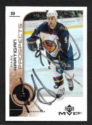 Mark Hartigan Signed Auto 2002-03 Upper Deck MVP Prospects Thrashers RC ...