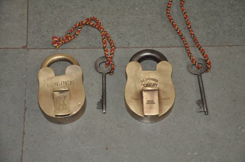 2 Pc Vintage Brass Fine Quality Solid Handcrafted Padlocks | eBay