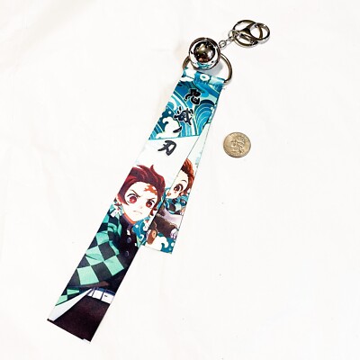 Anime Demon Slayer Tanjiro Kamado Ribbon Keychain | eBay