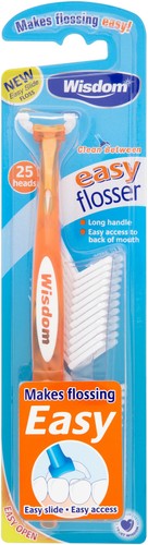 Wisdom Clean Between Easy Floss Daily Flosser (Handle & 25 heads) | eBay UK