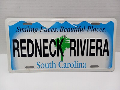 Rare Vanity REDNEK Red Neck Redneck Slur Name SC South Carolina License ...