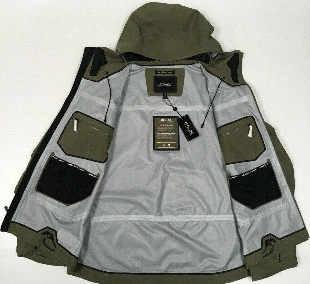 RLX Polo Ralph Lauren Military Army 03 Unit Waterproof Hooded Rain Tech ...