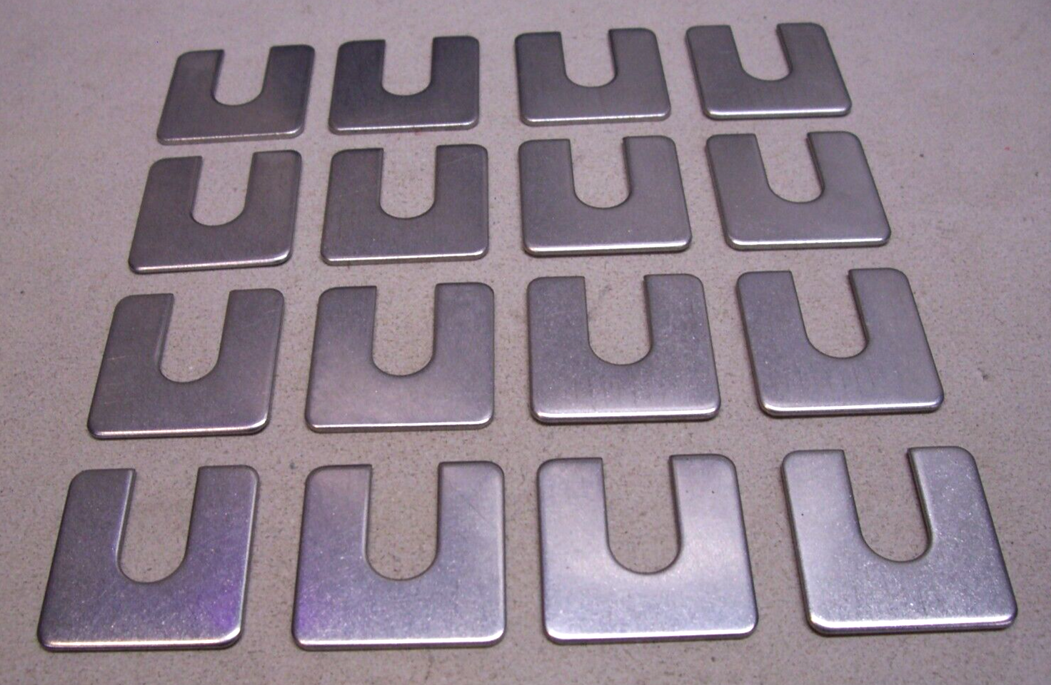 64 65 66 67 68 69 Chevelle Fender Shims Stainless Steel 16 pc. 1 inch ...