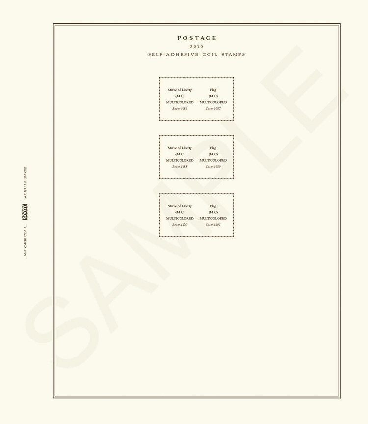 Scott Stamp Pages United States National Postage Album Part 7 2010 ...