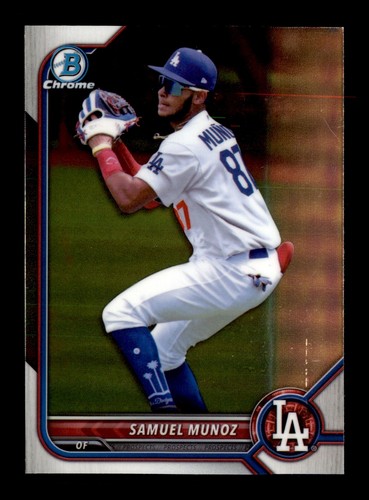 2022 Bowman Draft Chrome #BDC-63 Samuel Munoz Los Angeles Dodgers ...