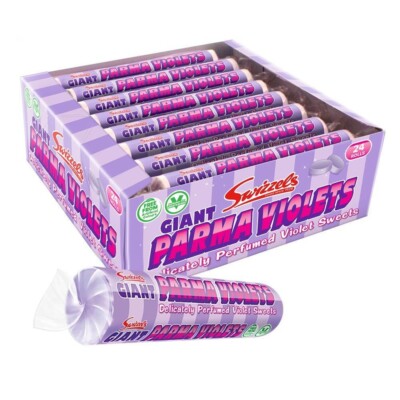 GIANT Parma Violets Swizzels Sweets 24 Wedding Party Palma x 40g Purple ...