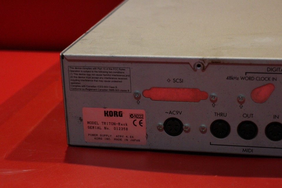 USED Korg Triton Rack Expandable Hi Module Sampler Synthesizer U1937 ...